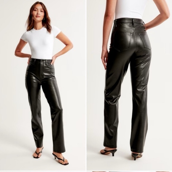 Abercrombie Curve Love Leather Pants